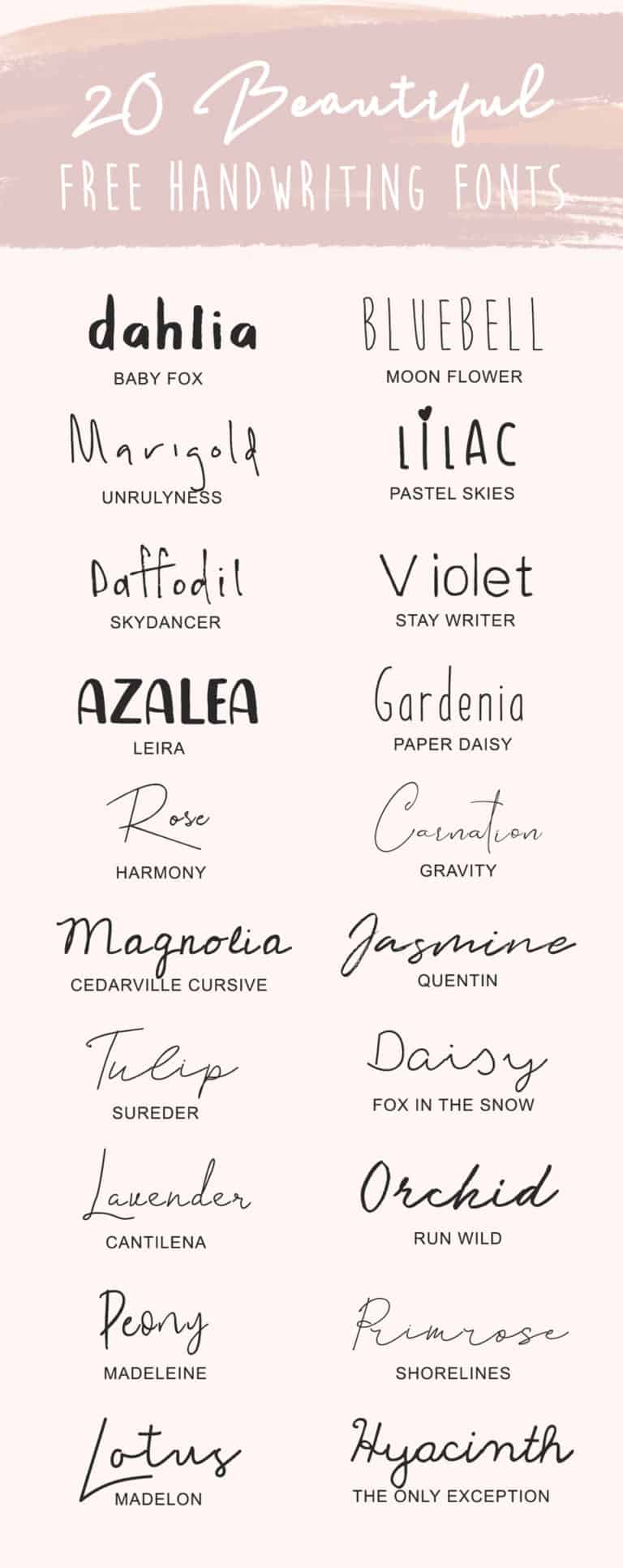Script Handwriting Font