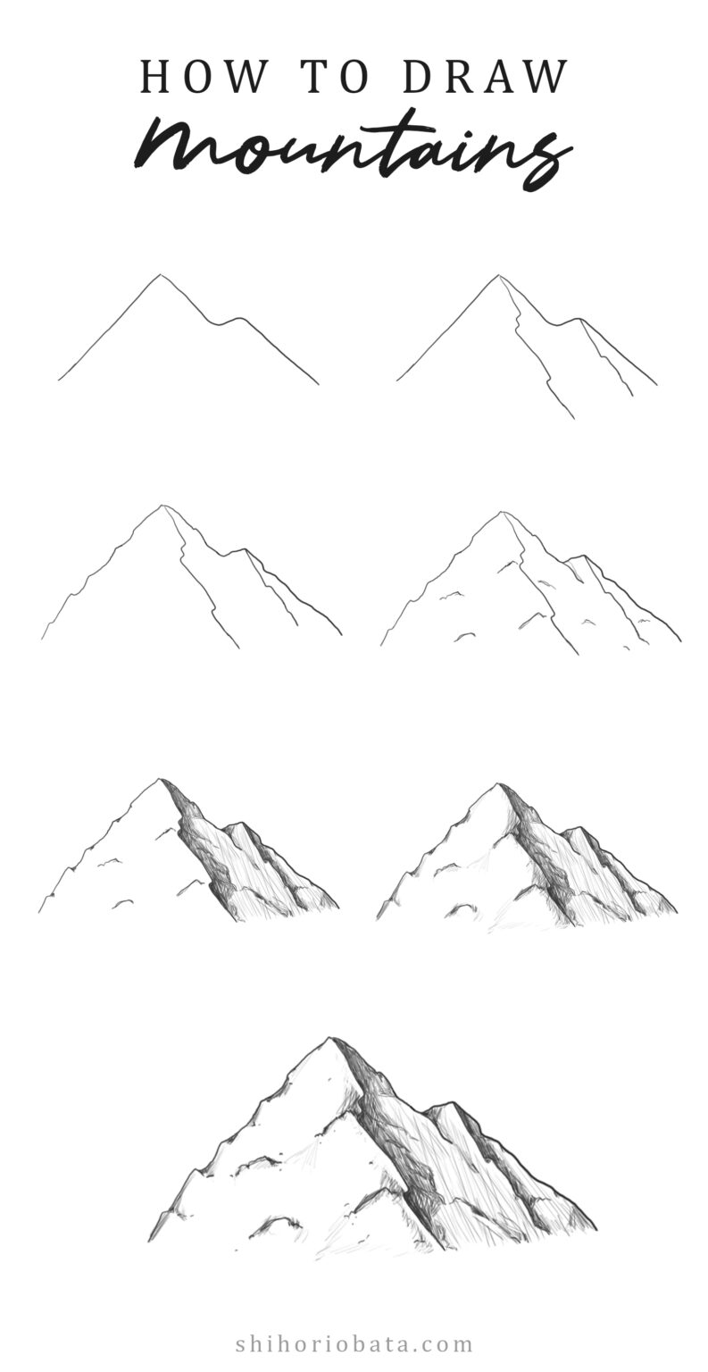 How to Draw Mountains: Easy Step by Step Tutorial
