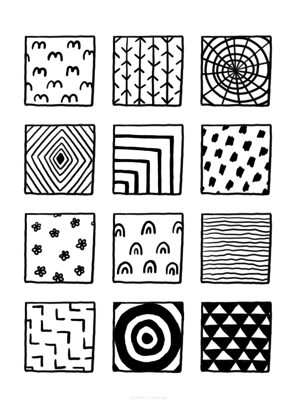 100 Fun Easy Patterns To Draw