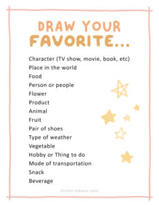 100+ Fun Creative Drawing Prompts (with Printable)