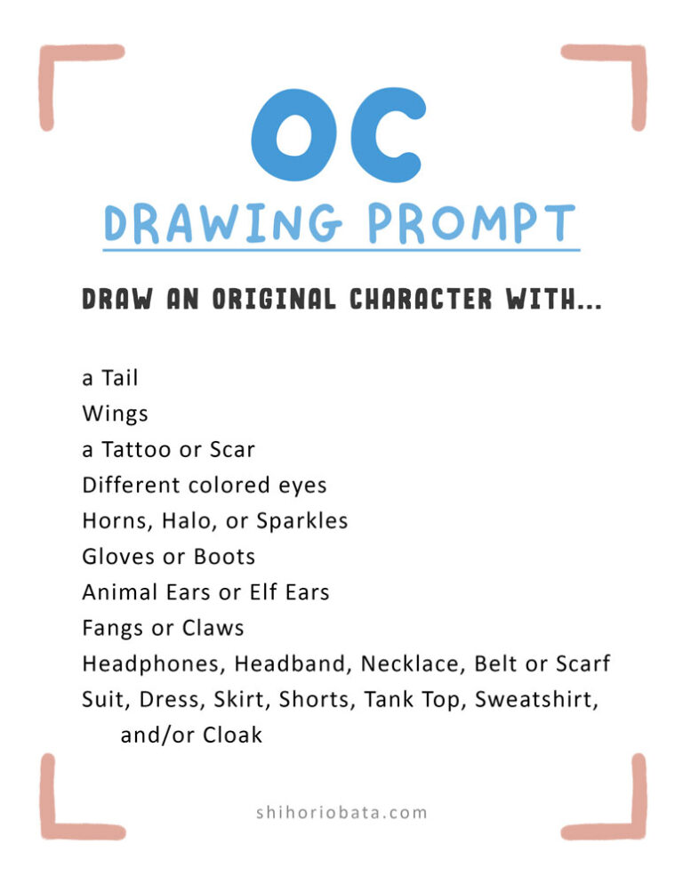 100 Fun Creative Drawing Prompts with Printable 100 Fun Creative Drawing Prompts with Printable