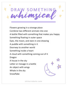 100+ Fun Creative Drawing Prompts (with Printable)