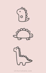 22 Cute Easy Dinosaur Drawing Ideas
