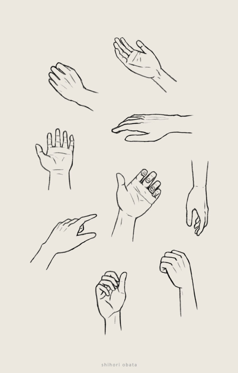 20 Hand Drawing Ideas: How to Draw Hands