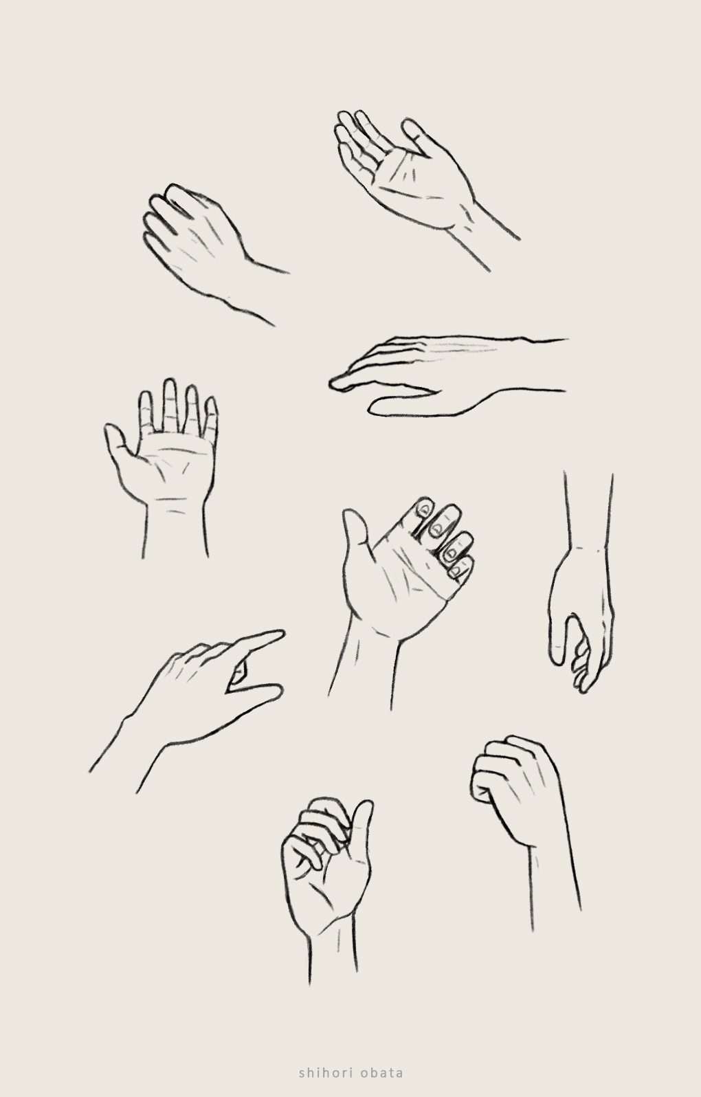 20 Hand Drawing Ideas: How to Draw Hands