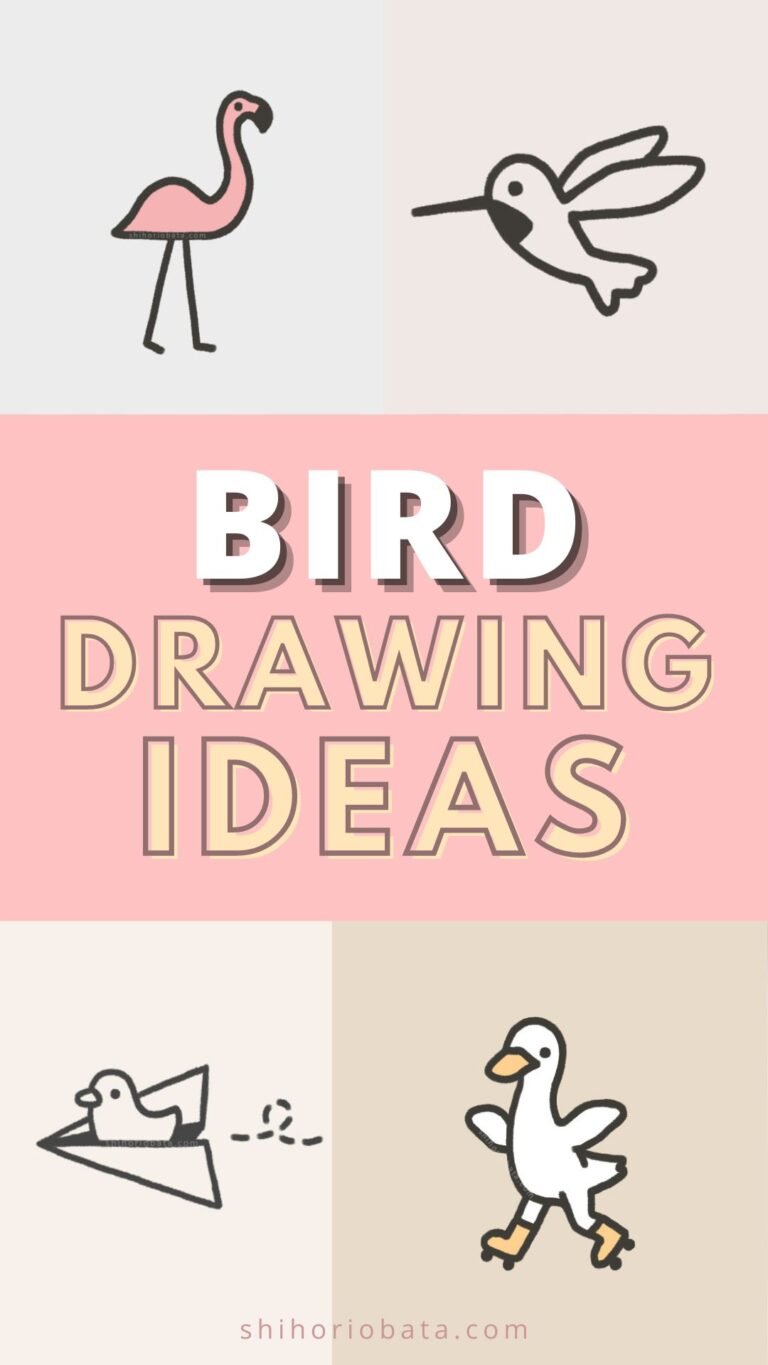 25 Easy & Cute Bird Drawing Ideas