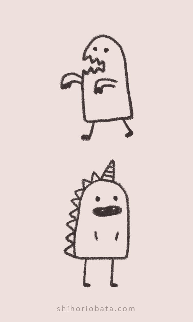 20 Easy & Cute Monster Drawing Ideas
