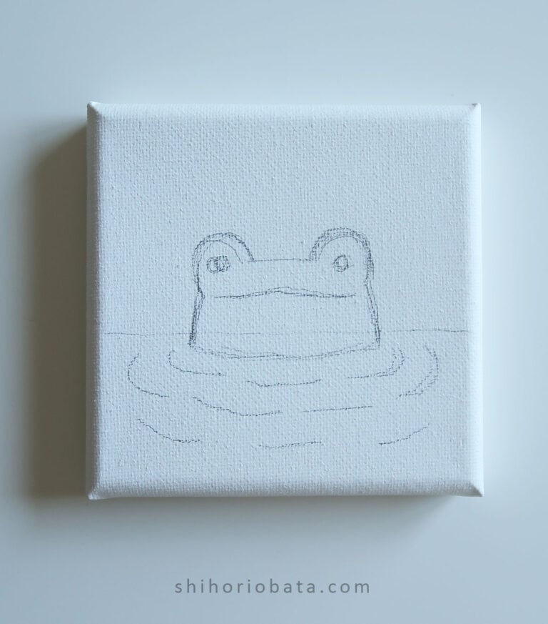 DIY Easy Frog Painting on Mini Canvas: Step by Step Tutorial