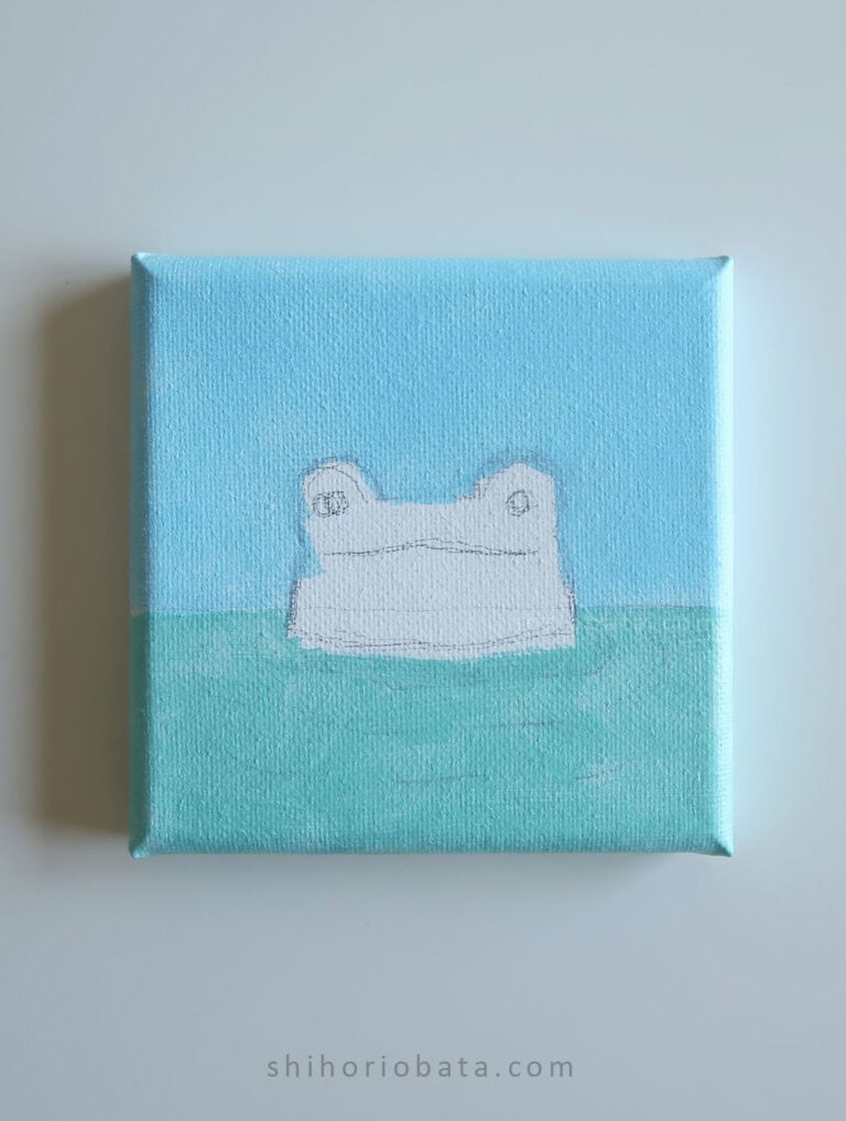 DIY Easy Frog Painting on Mini Canvas: Step by Step Tutorial
